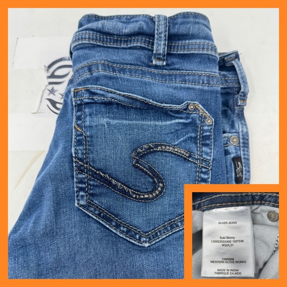 Silver Jeans | Jeans | Silver Jeans Suki Skinny Womens Denim Jeans Size ...